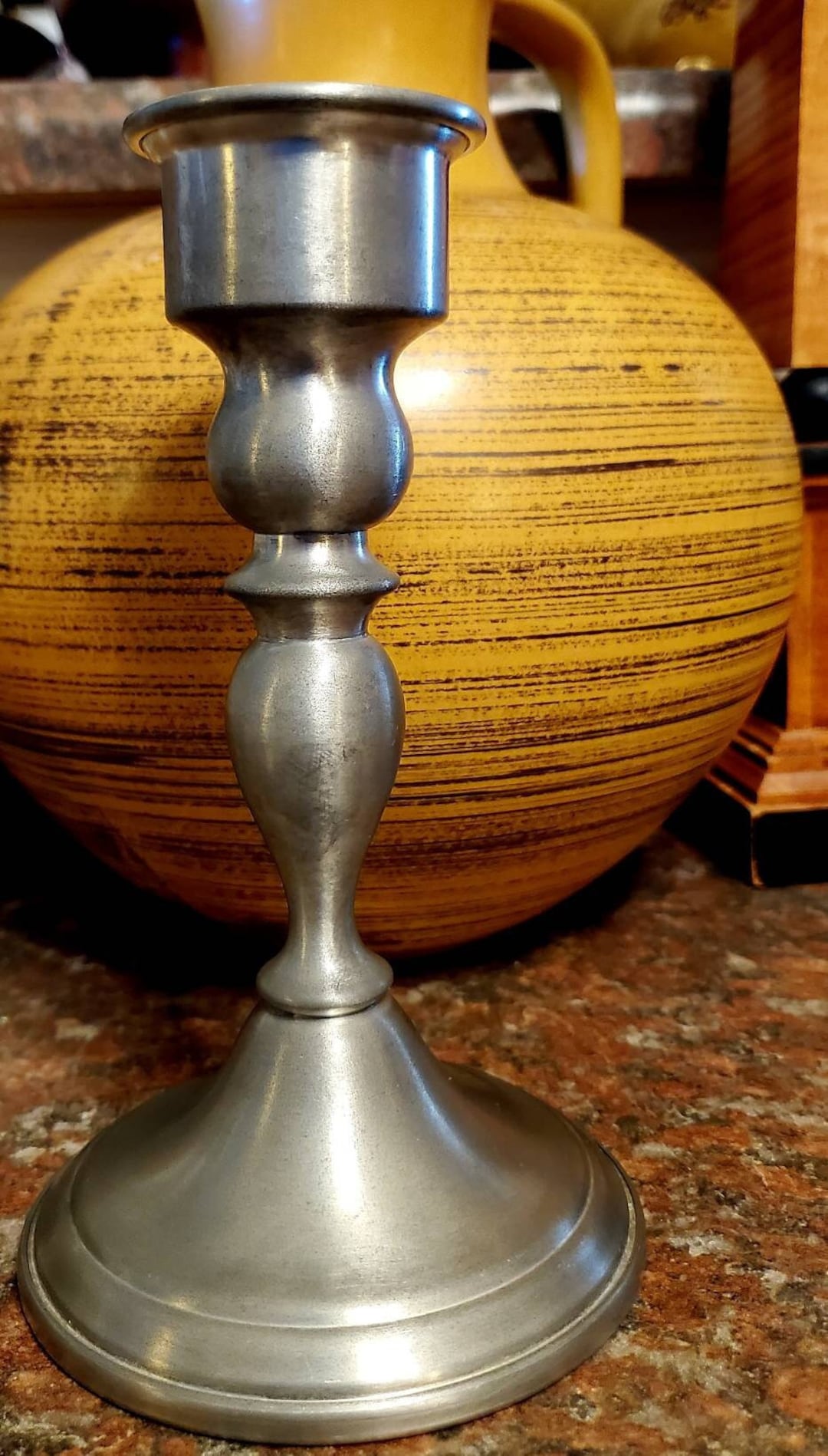Vintage Web Pewter Weighted Candlestick Holder - Etsy