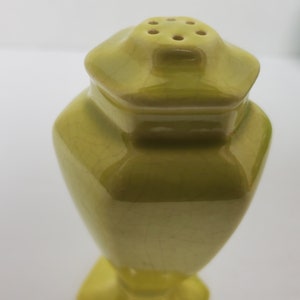 Vintage Yellow Pottery Salt Shaker - Etsy