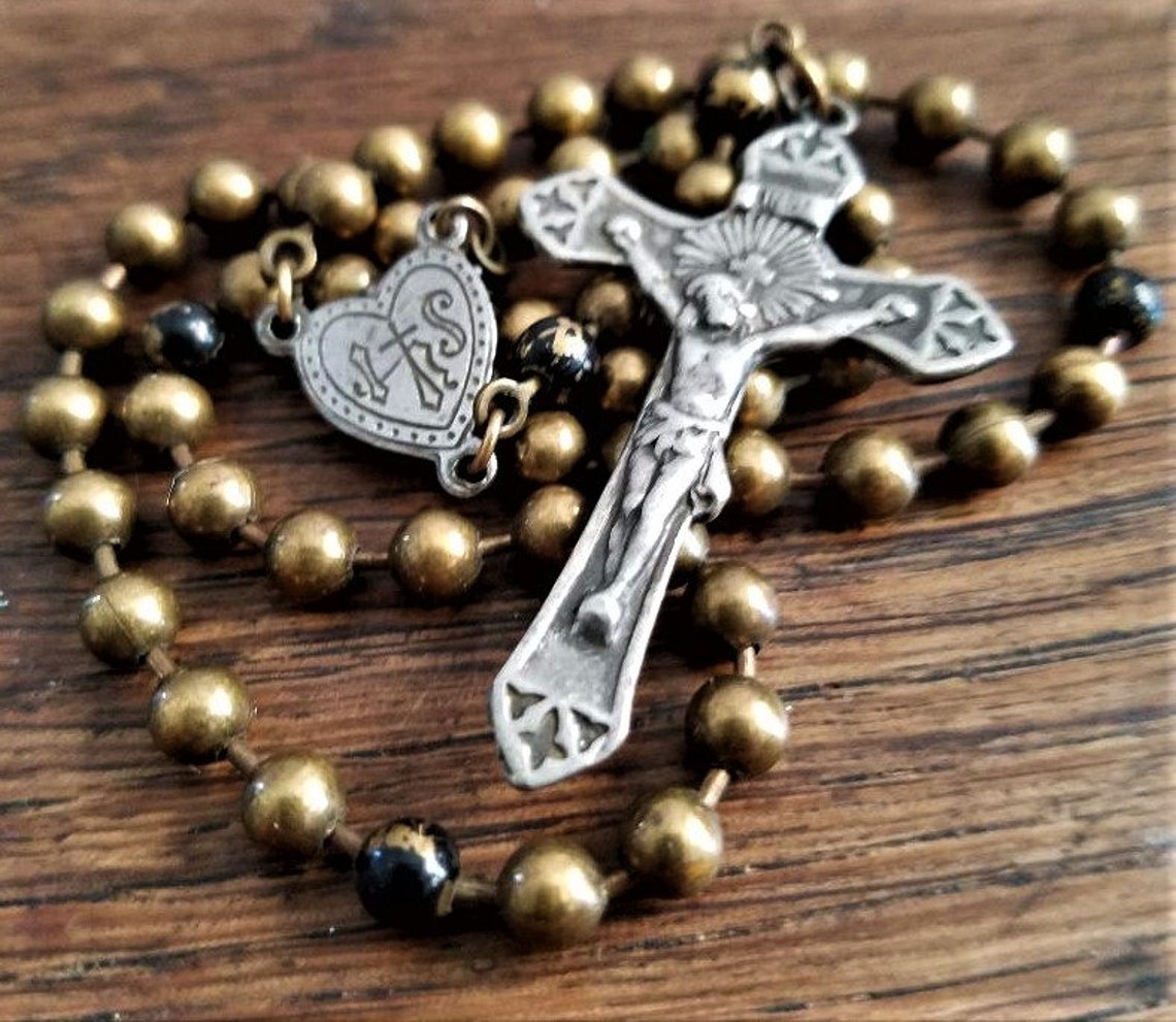 Rosary Rare Catholic Authentic Old Prototype Military | Etsy
