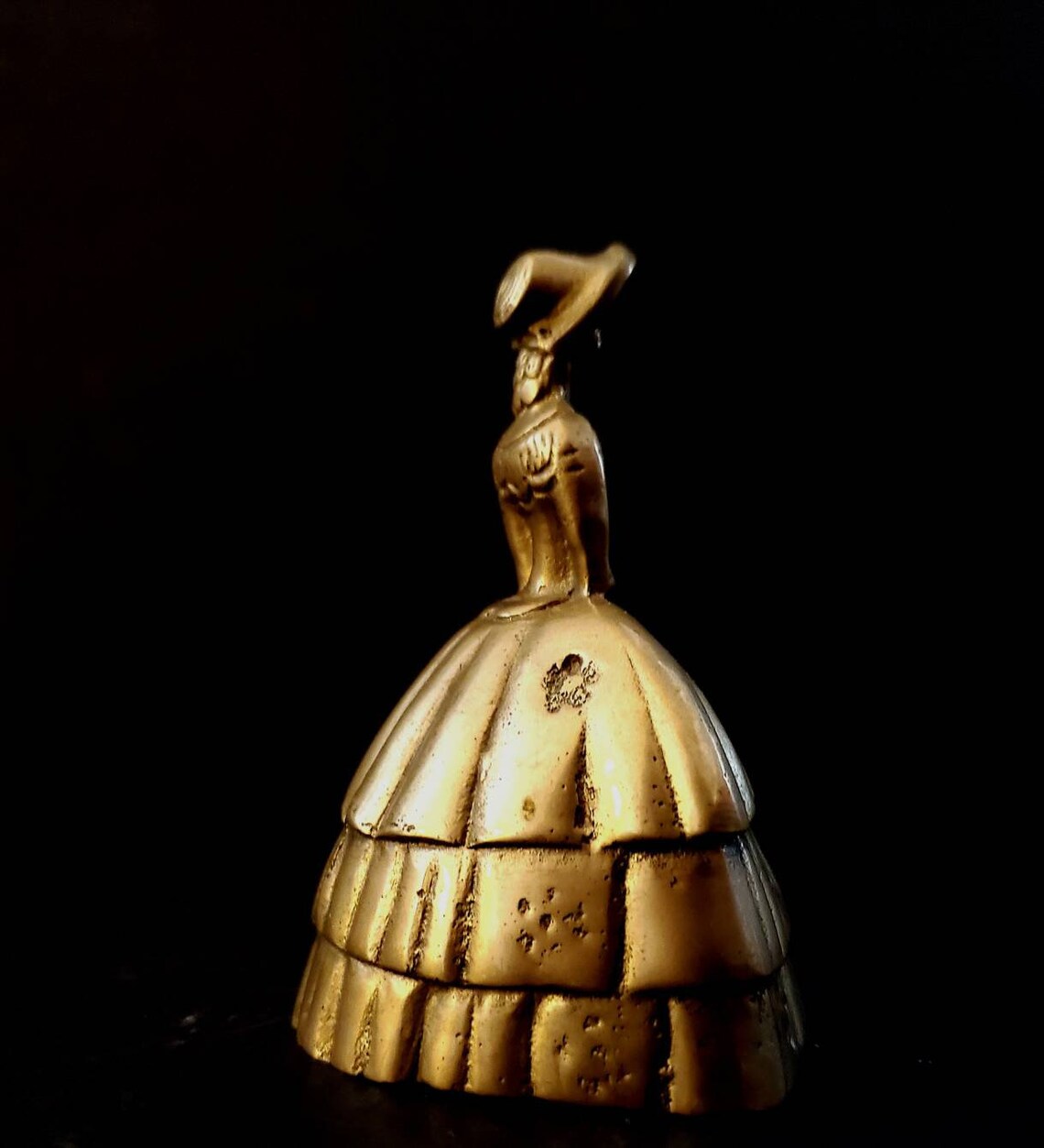 Antique Brass Southern Belle Table Bell - Etsy