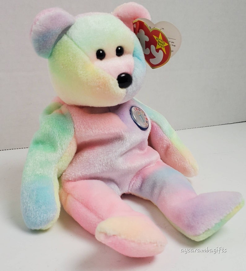Rare Original B.B. Ty Beanie Baby birthday Bear - Etsy