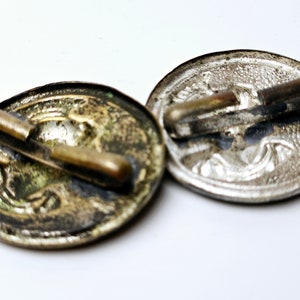 Vintage Pair of Embossed Metal Roman Soldier Victorian Style Buttons - Etsy