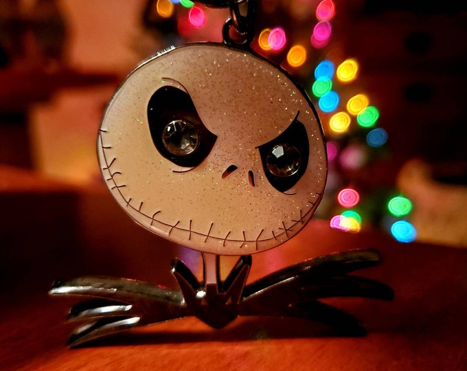 Tim Burton's Nightmare Before Christmas Jack Skellington With Bat Bow ...