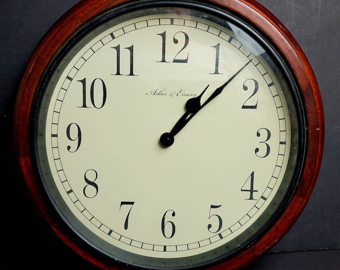 Vibtage Arbor and Emery Wood Wall Clock - Etsy