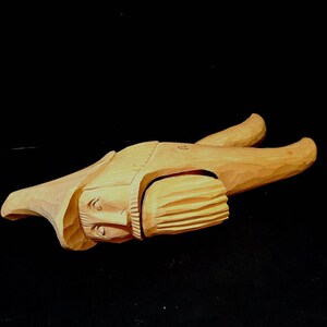 Primitive Handcarved Wood Wizard Nutcracker C1900 - 1940s German Folk ...
