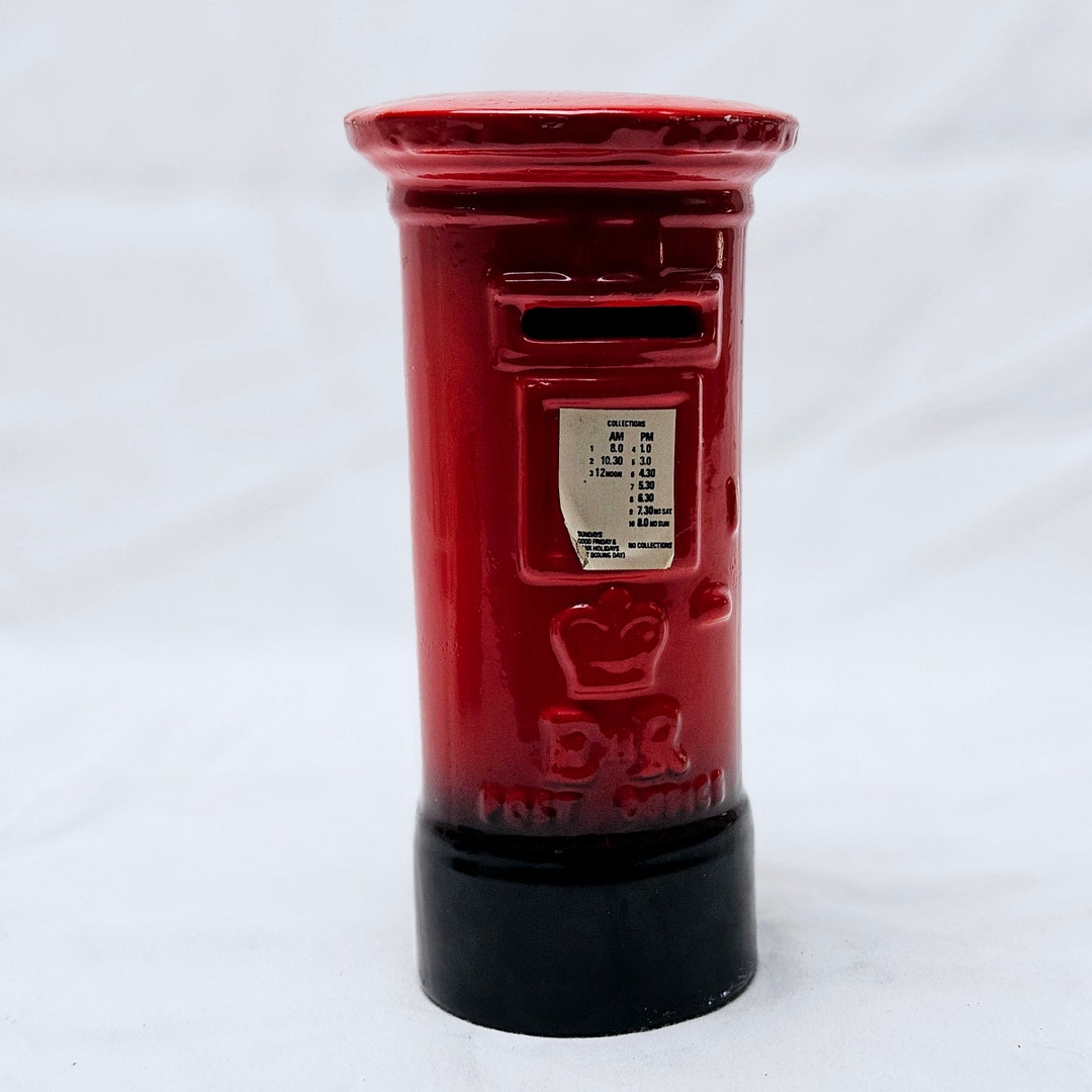 Vintage R. Moss Ltd., Royal Mail Red Ceramic Money Box England 1970s ...