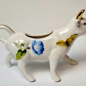 Vintage White Cow Creamer Pitcher by Gracie China Coastline Imports ...