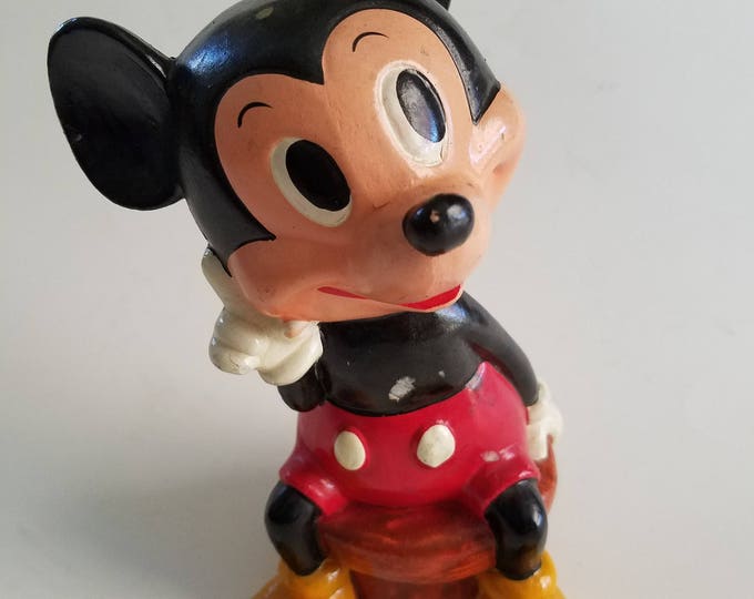 Walt Disney's Mickey Mouse Sitting on Stool Piggy Bank Figurine hand ...