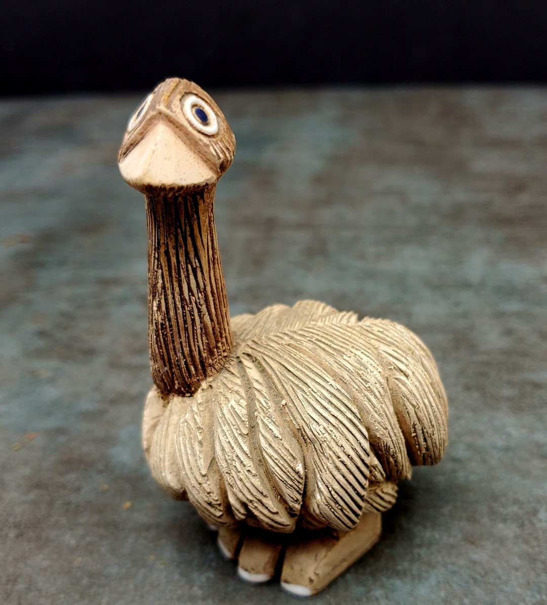 Vintage Artesania Rinconada Uruguay Handcrafted Baby Ostrich Clay ...