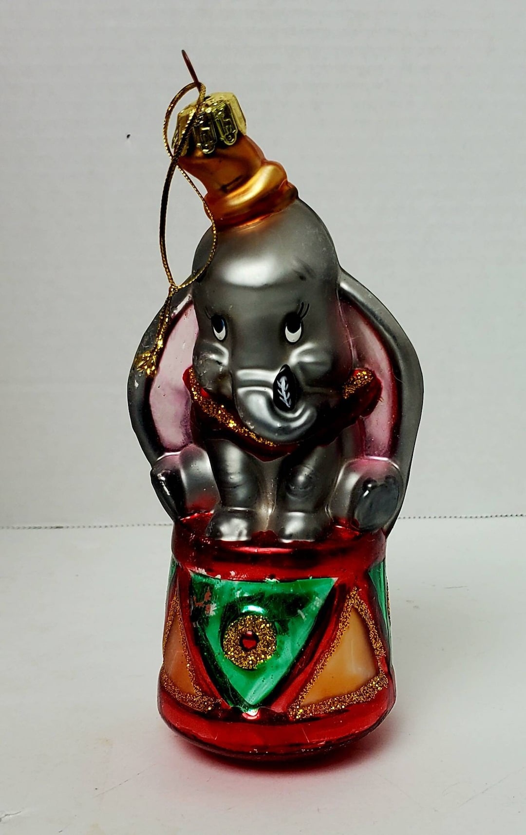 Vintage Walt Disney's "dumbo" Santa's Best European Mouth Blown Hand ...