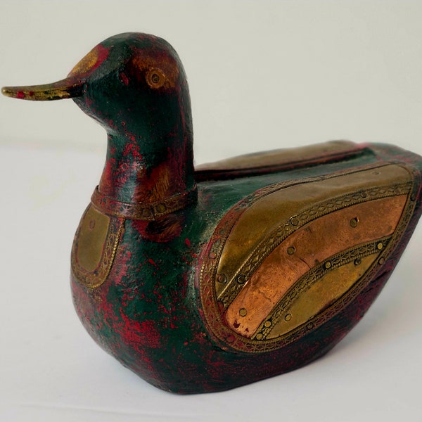 Carved Wood Duck - Etsy