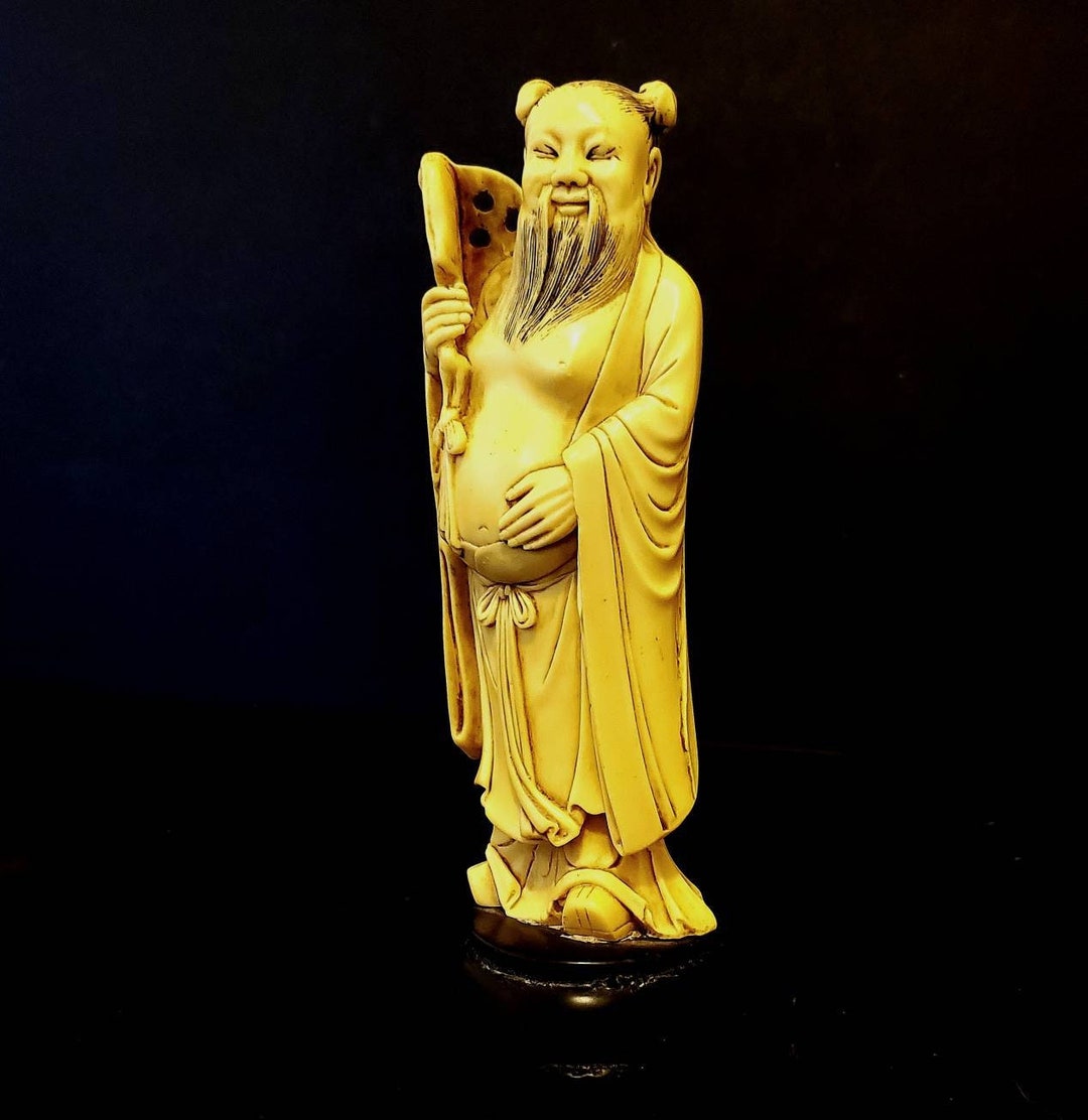 Vintage Asian Deity Fu Lu Shou - Taoist God of Longevity : Shou Lao ...