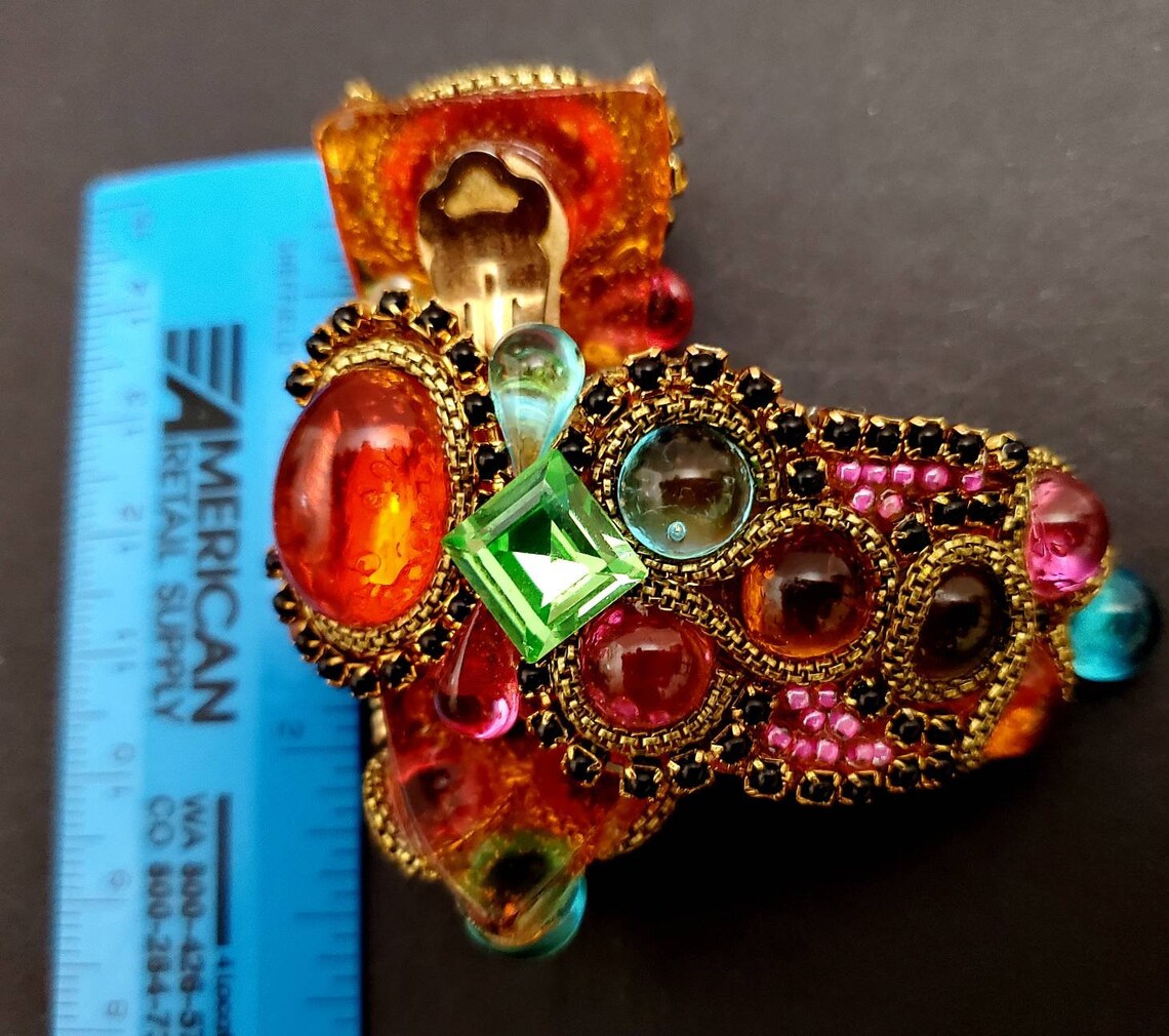 M & J Hansen Designs Bold Sparkling Colorful Crystal Embellished ...