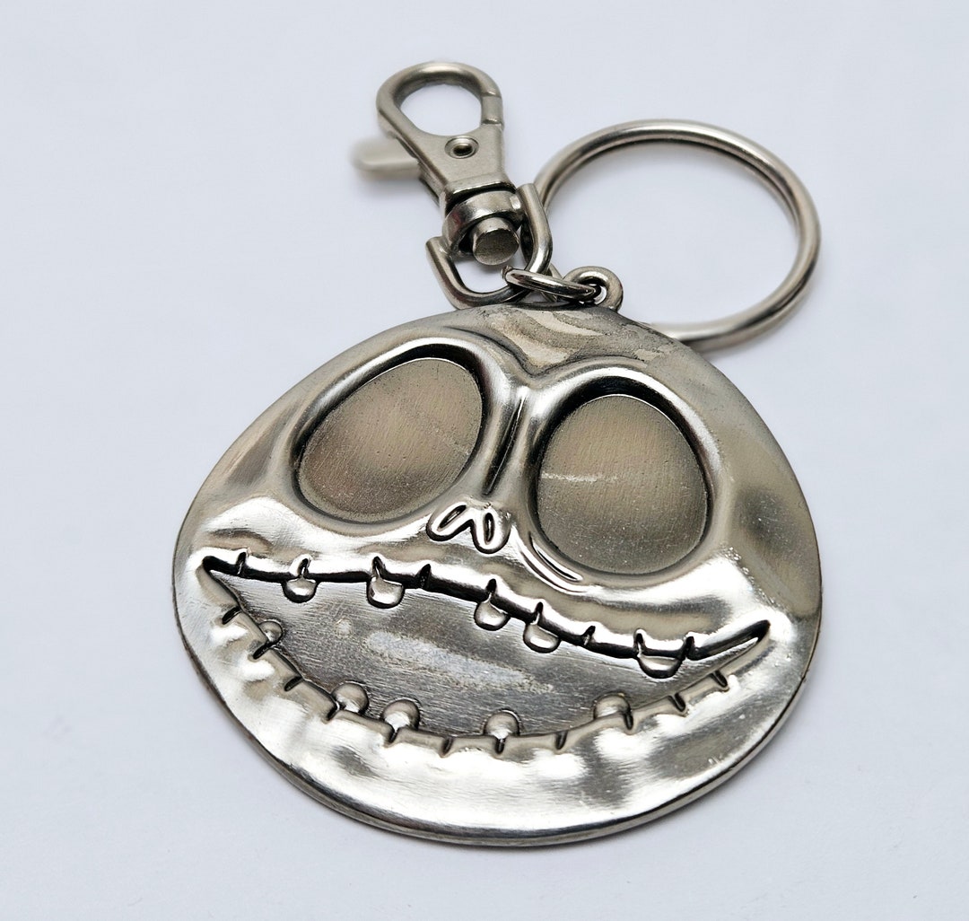 Vintage Nightmare Before Christmas Jack Skellington Metal Keychain - Etsy