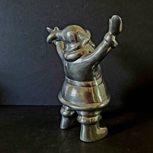 Vintage Christmas Decor: Silver Santa Claus Statue Polished - Etsy