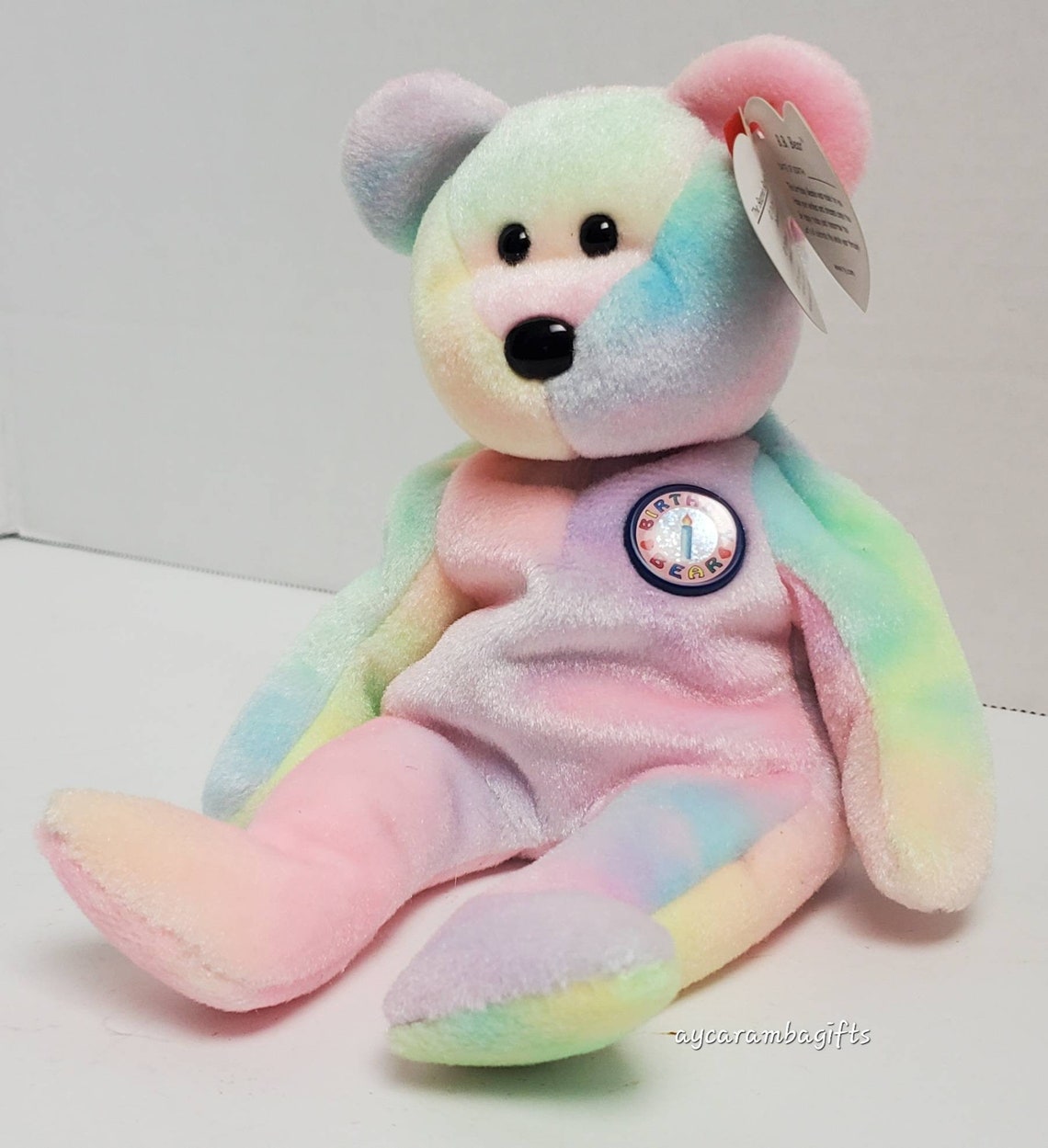 Rare Original B.B. Ty Beanie Baby birthday Bear - Etsy