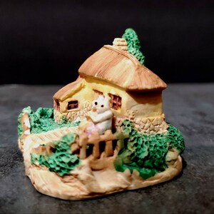 Vintage Bunny Rabbit Cottage Figurine - Etsy