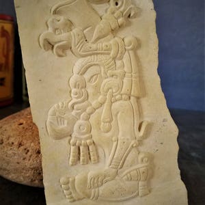 Vintage Stone Carving in Honor of the God of Wind, Ehecatl - the Snake ...