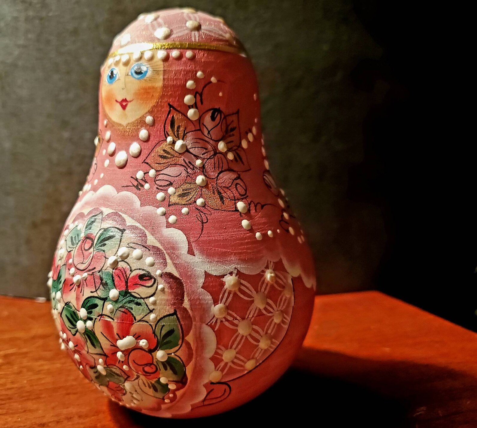 Vintage Handcarved Russian Roly Poly Musical Russian Doll - Etsy