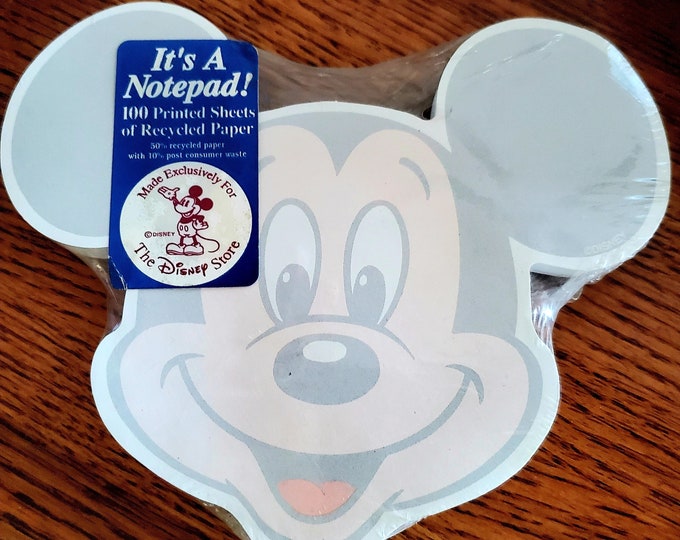 Disney's Mickey Mouse It's A Notepad - 100 Sheets Recycled Paper - Etsy