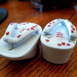 Vintage Japanese Geisha Girl Sandals With Hearts Japanese - Etsy