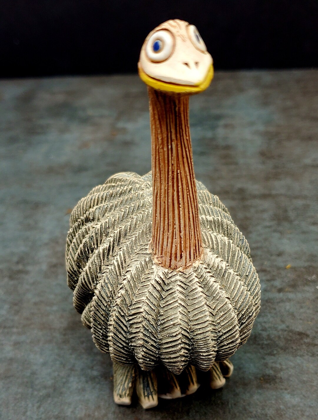 Vintage Artesania Rinconada Handsculpted Uruguay Clay Folkart Ostrich ...