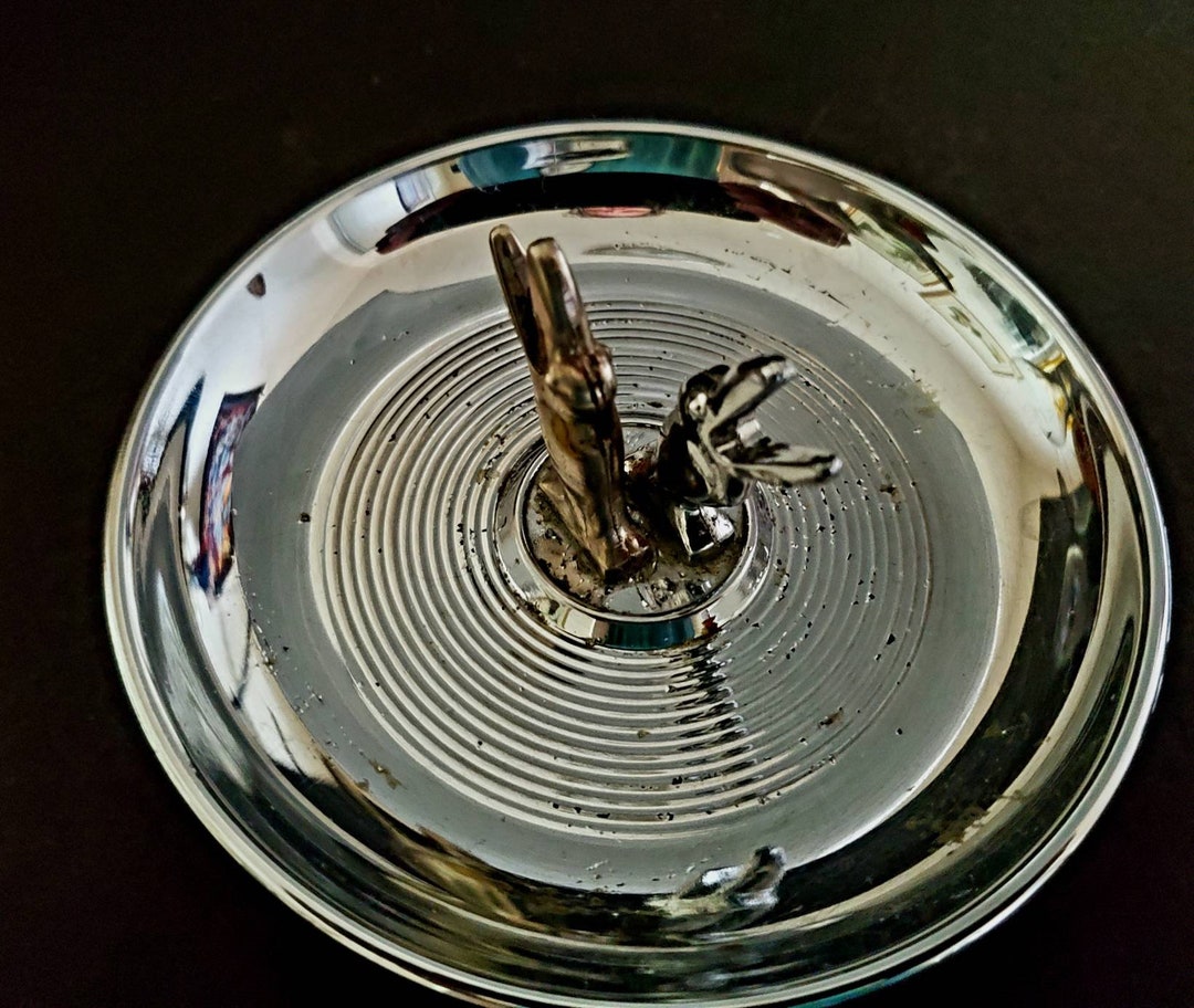 Mid Century Vintage Hamilton USA Chrome Pincher Cigarette Ashtray ...