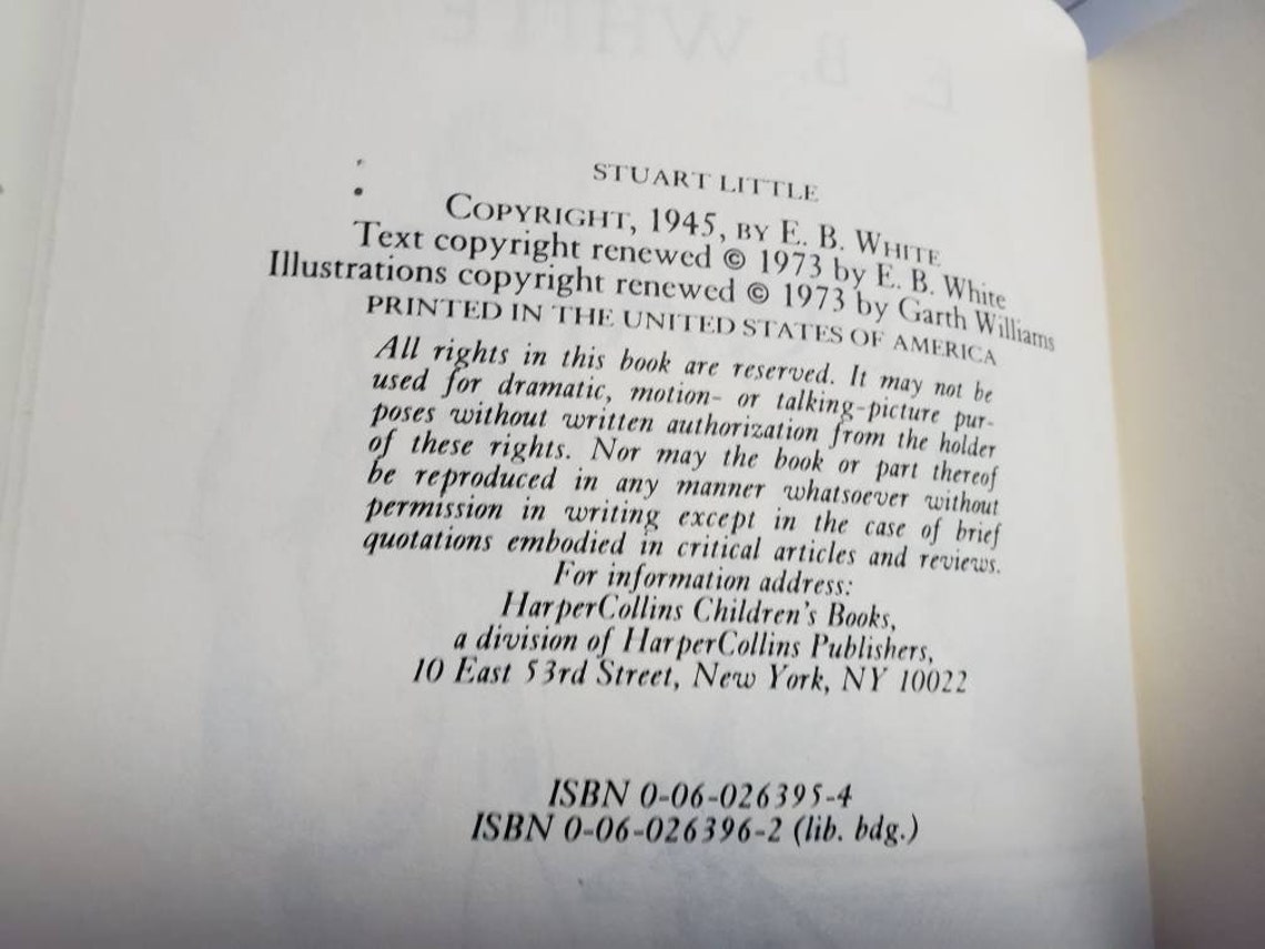 Stuart Little by EB White Pictures by Garth Williams Hardcover - Etsy