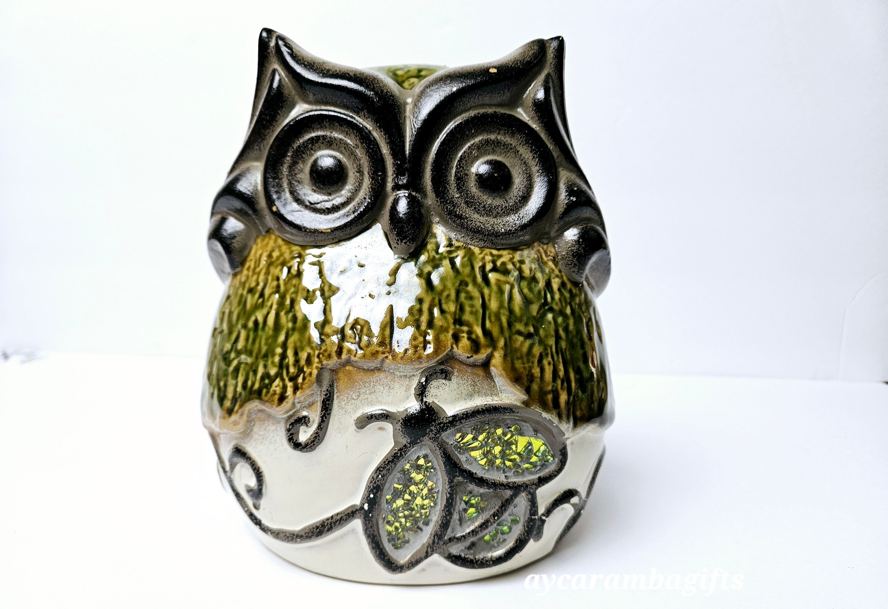 Vintage Ceramic Owl Sculptural Figure Home Decor Accent - Etsy