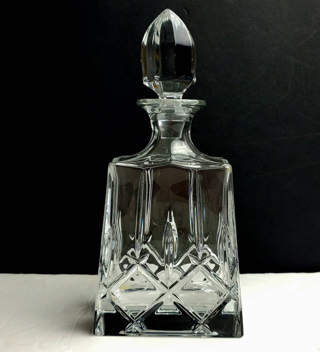 Gorham Crystal Vintage Czech Crystal Lady Anne Liquor Decanter With ...