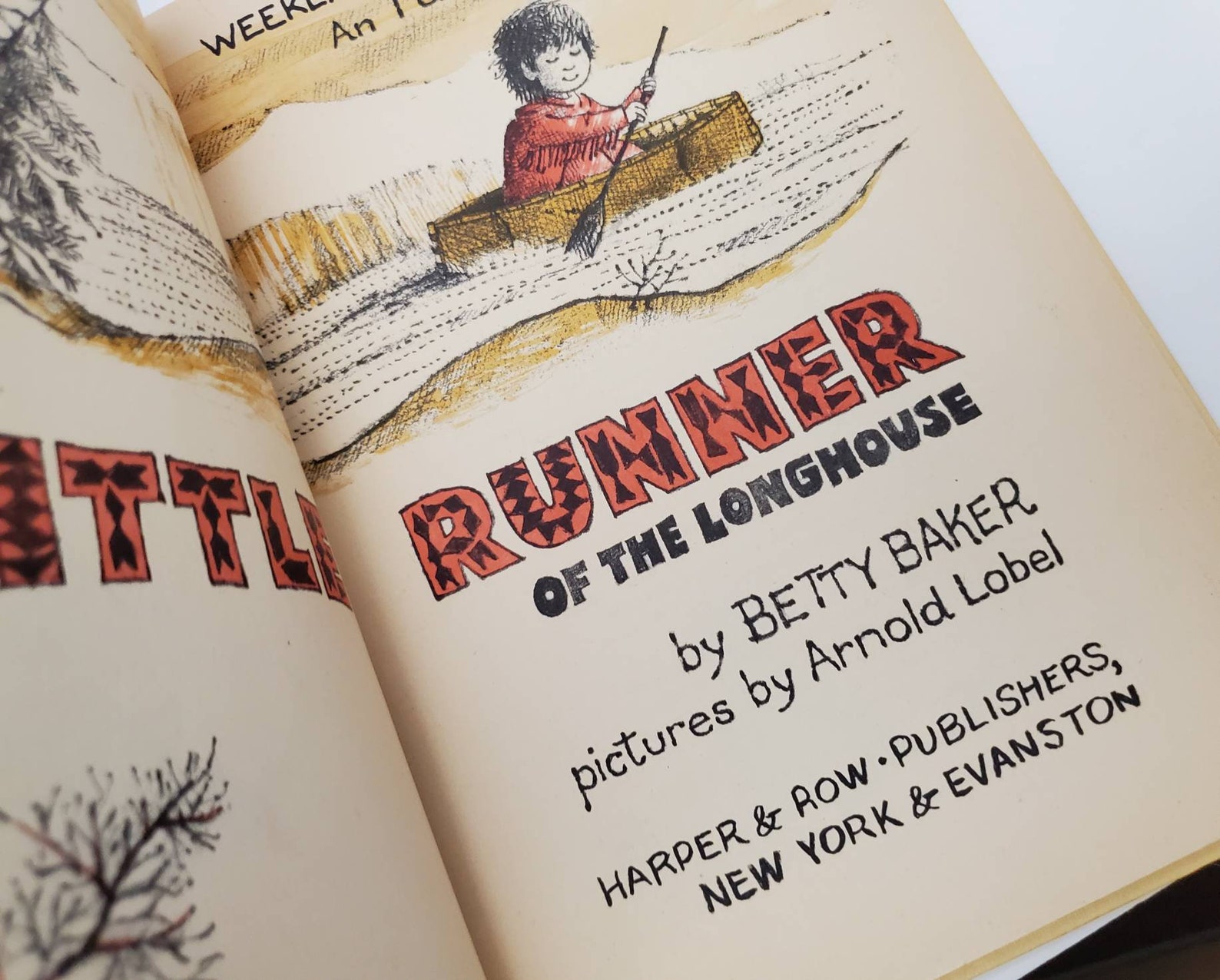 Vintage Children's Book: Little Runner of the Longhouse - an I Can Read ...