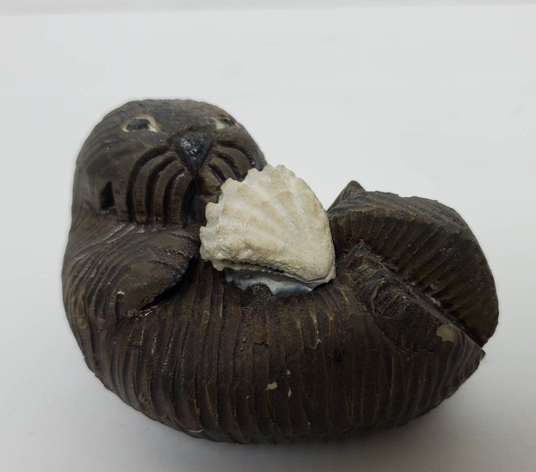 Vintage Artesania Rinconada Hand-sculpted Clay Sea Otter Figurine ...