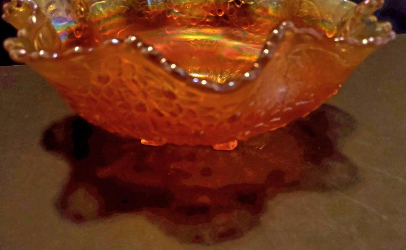 Antique Fenton Orange Tree Golden Marigold Carnival Art Glass - Etsy