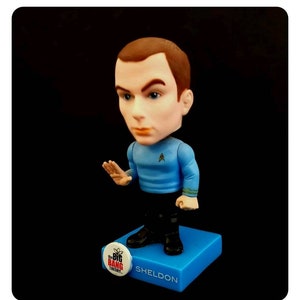 Vintage Sheldon Cooper as Spock - Big Bang Theory Wacky Wobbler ...