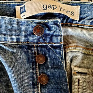 GAP Men's Classic Button Fly Jeans With Flap Over Back Pockets - Etsy