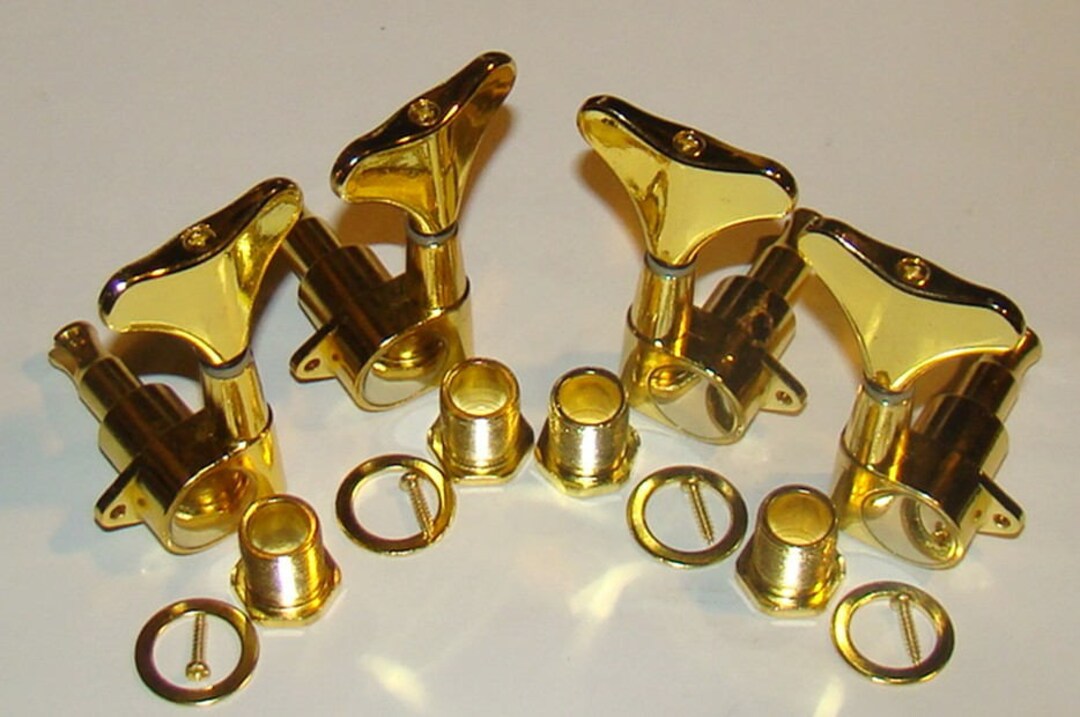Contemporary Modern Style Mini Button Tuners - Gold Finish - for 4 & 5 ...