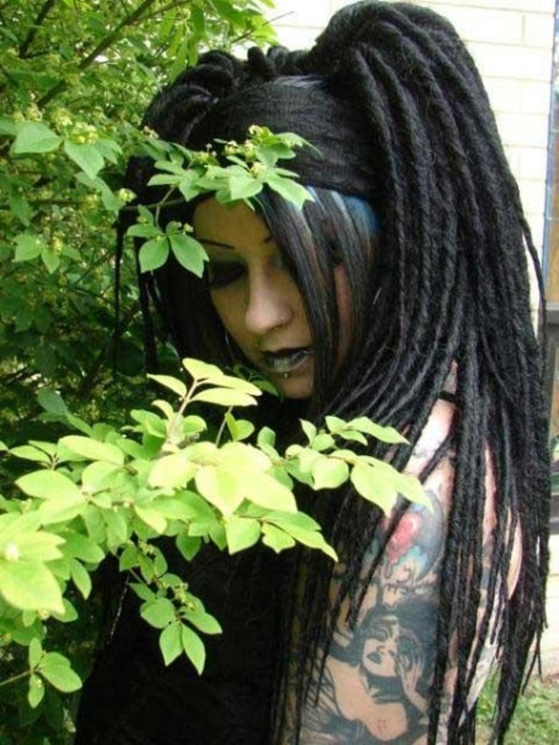 Black Synthetic DE or SE Dreads Dread Extensions Emo Scene | Etsy