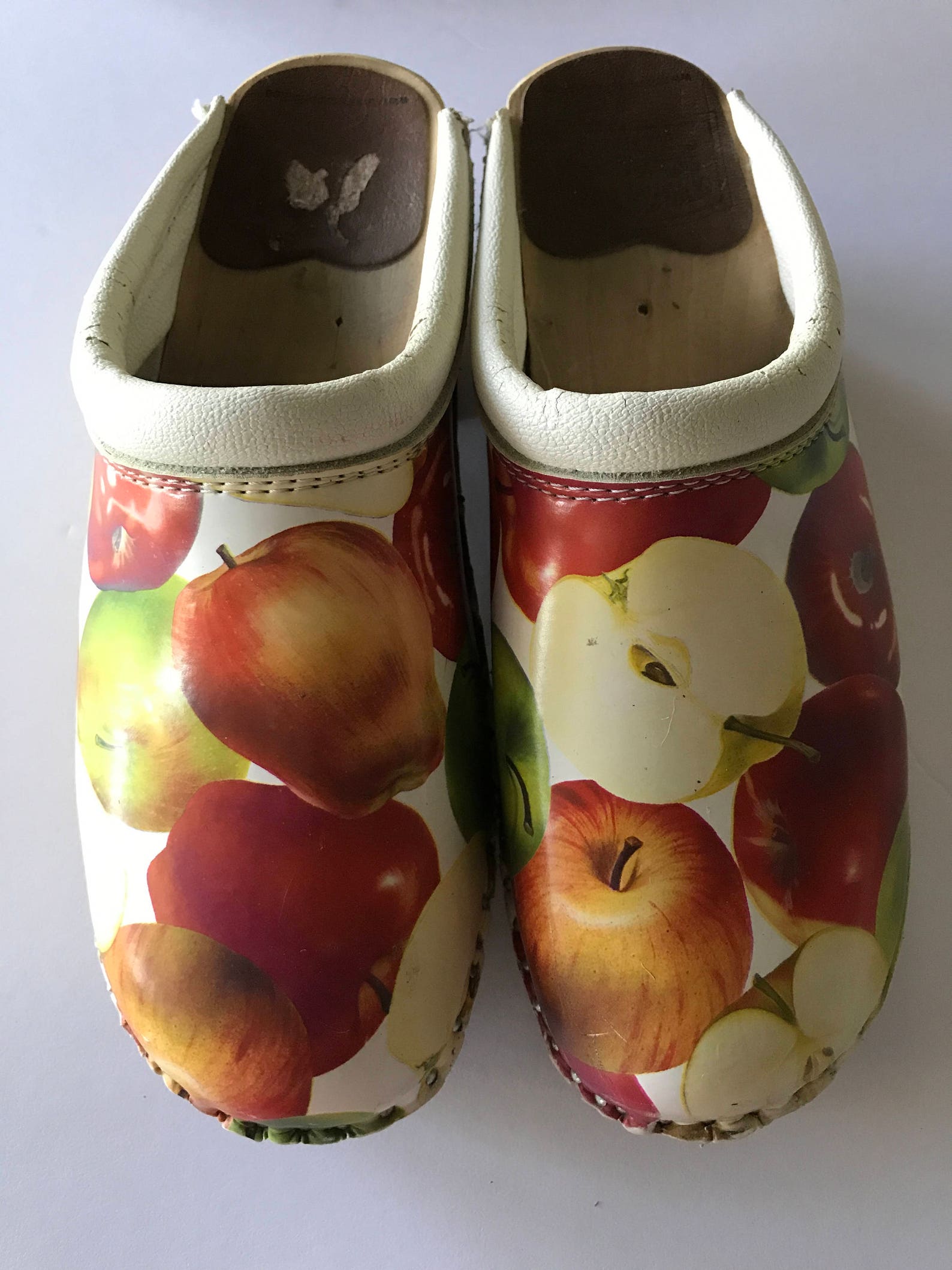 Clogs From Sweden Charming Apple Design in Reds & Greens Scandinavian ...