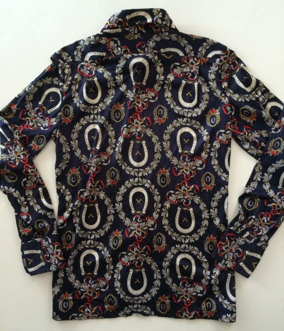Givenchy Western Shirt - Equestrian Horseshoe & Wreat… - Gem