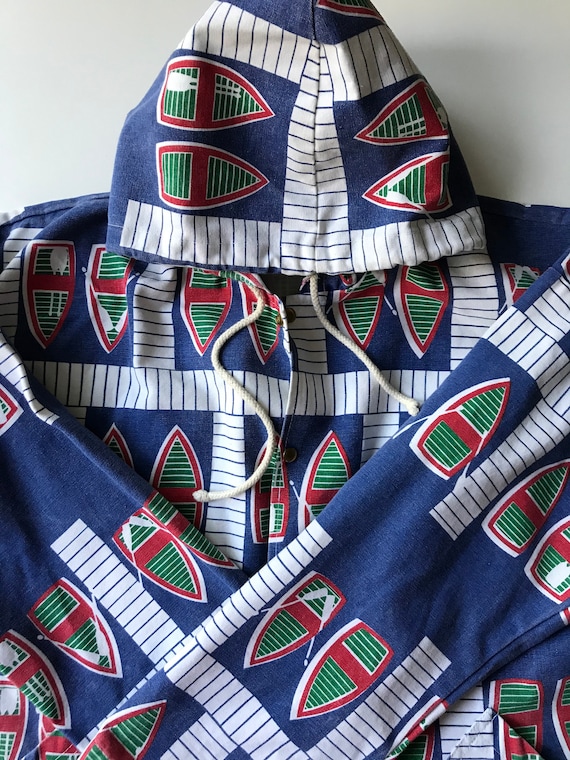 Nautical Boat Jacket Love This Row Boats and Docks Abound | Etsy