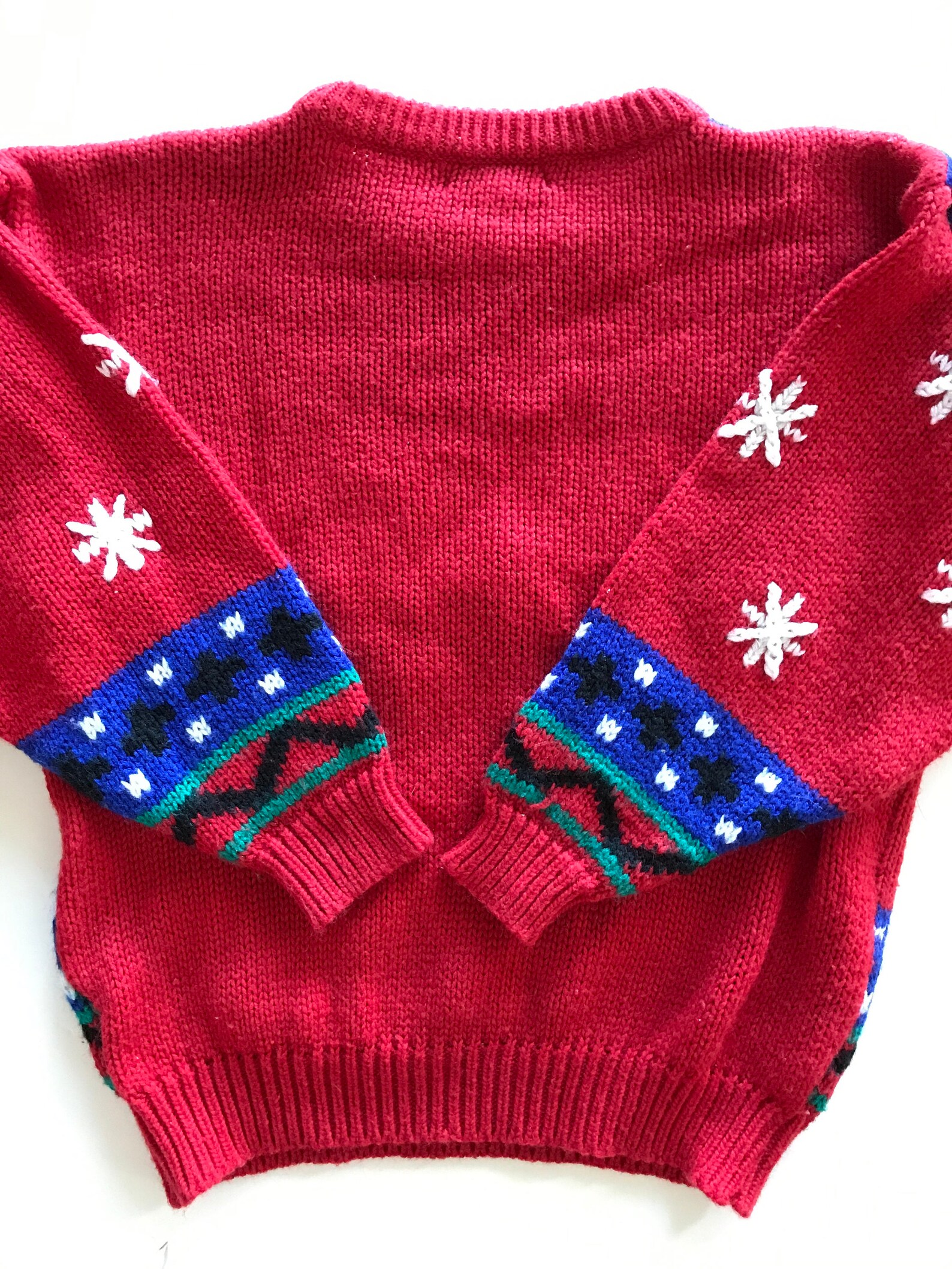 Ice Skating Sweater Enchanting Children Ice Skating Bright - Etsy