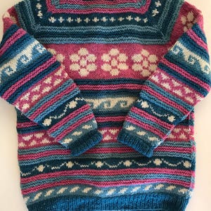 Ethnic Tribal Sweater - Amazing! Complicated Abstract Weave in Yummy ...