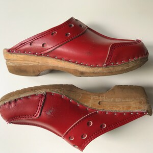 Red Swedish Clogs W Scandinavian Nordic Design Bastad Sweden - Etsy