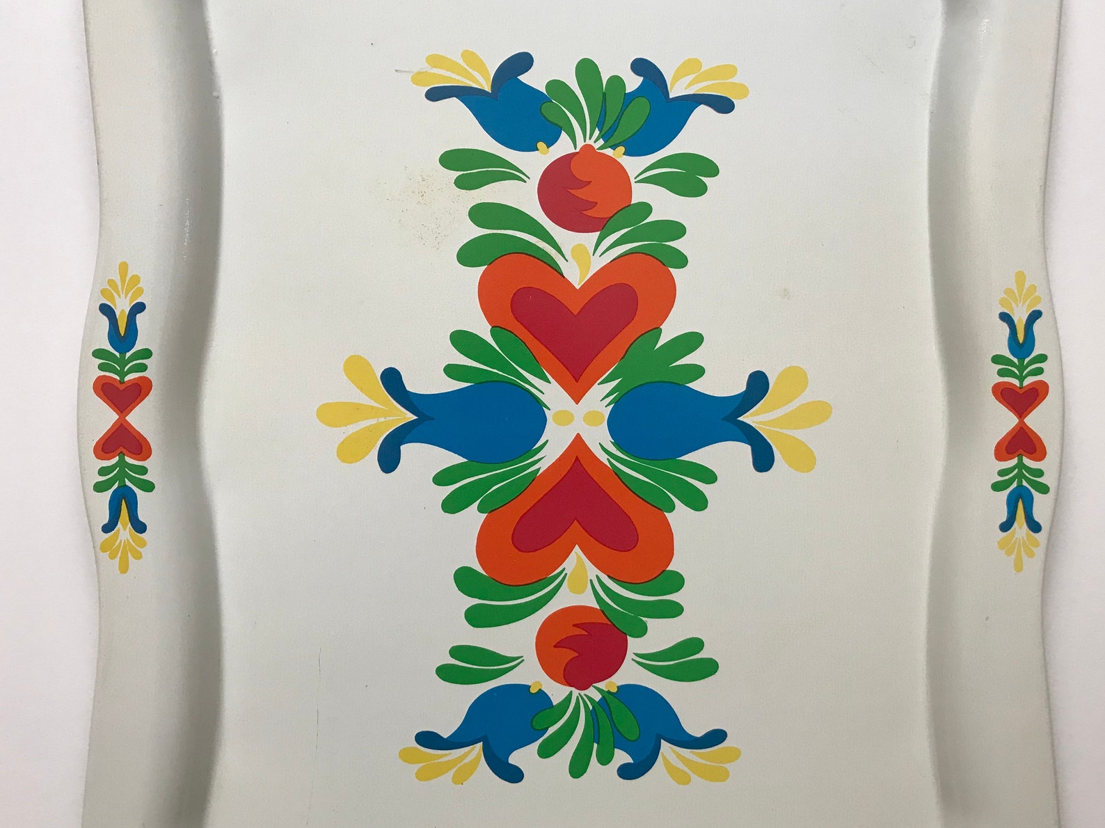 Pennsylvania Dutch Tray Love Enchanting Heart and Floral - Etsy