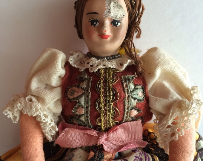 Vintage European Doll Hungary enchanting Rich, Handmade Costume Made in ...