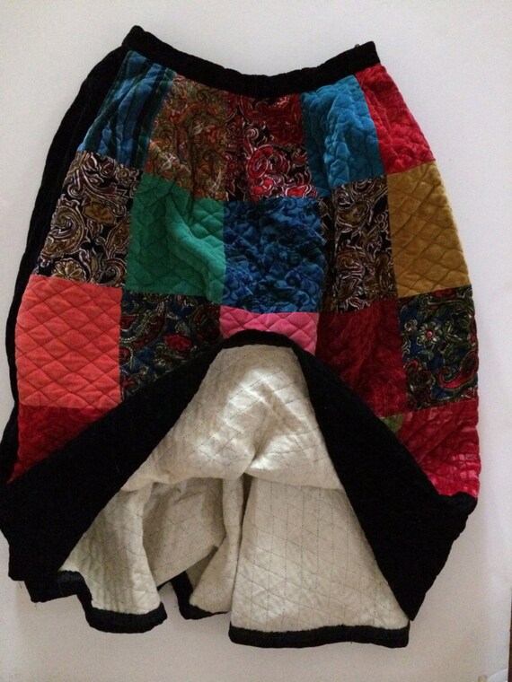 Velvet Patchwork Skirt - Charming! - Velvet! - Stunni… - Gem