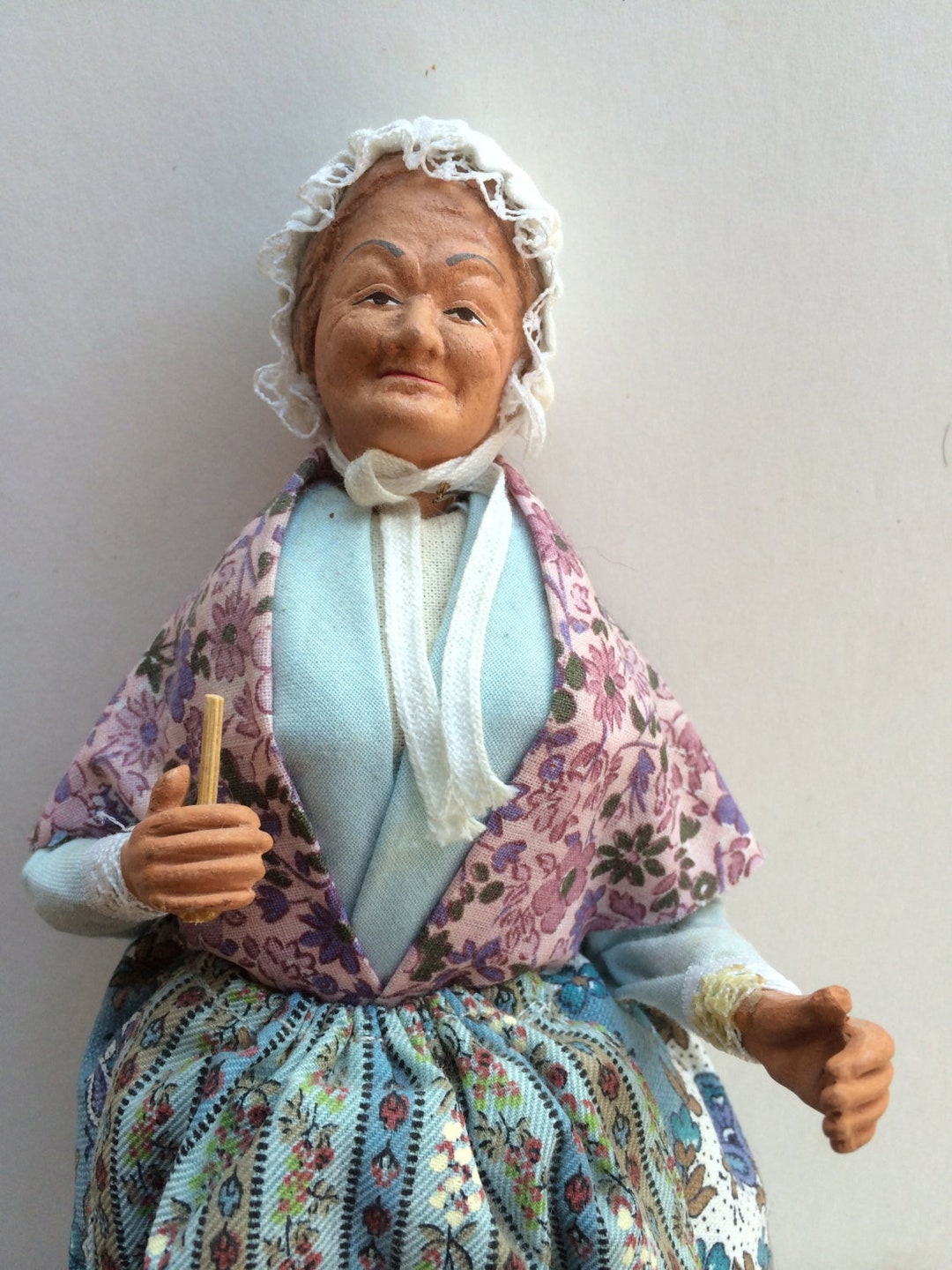 France Santon Doll Figure -enchanting - Lovely Face - Rich, Handmade ...