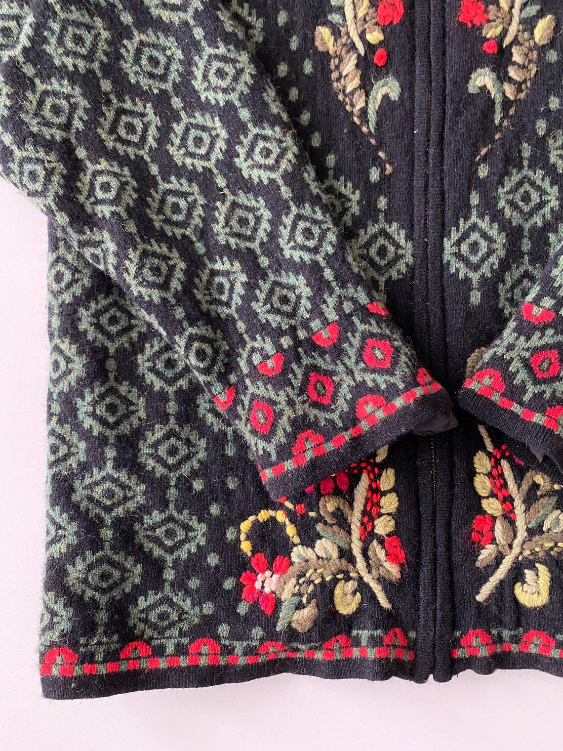 Vintage Scandinavian Sweater Wool Cardigan Simply Beautiful | Etsy