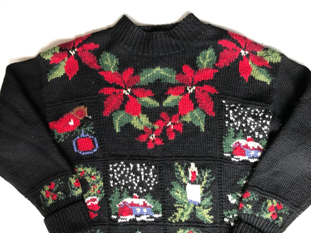 Patchwork Christmas Sweater - so Cut! - Love! - All Wool W Patchwork ...