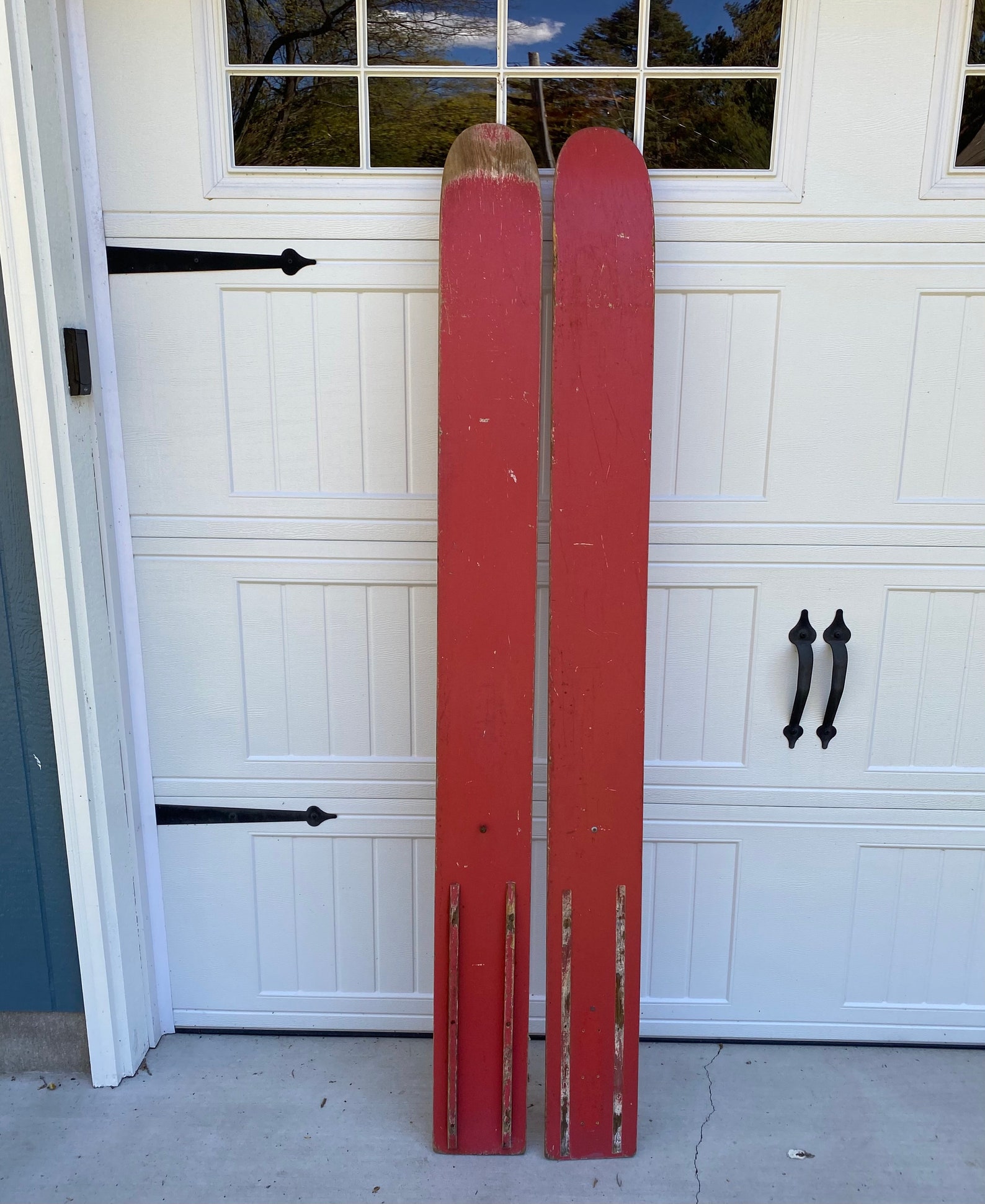 Vintage Water Skis - White Bear Water Ski Company - Rare Red Color - so ...